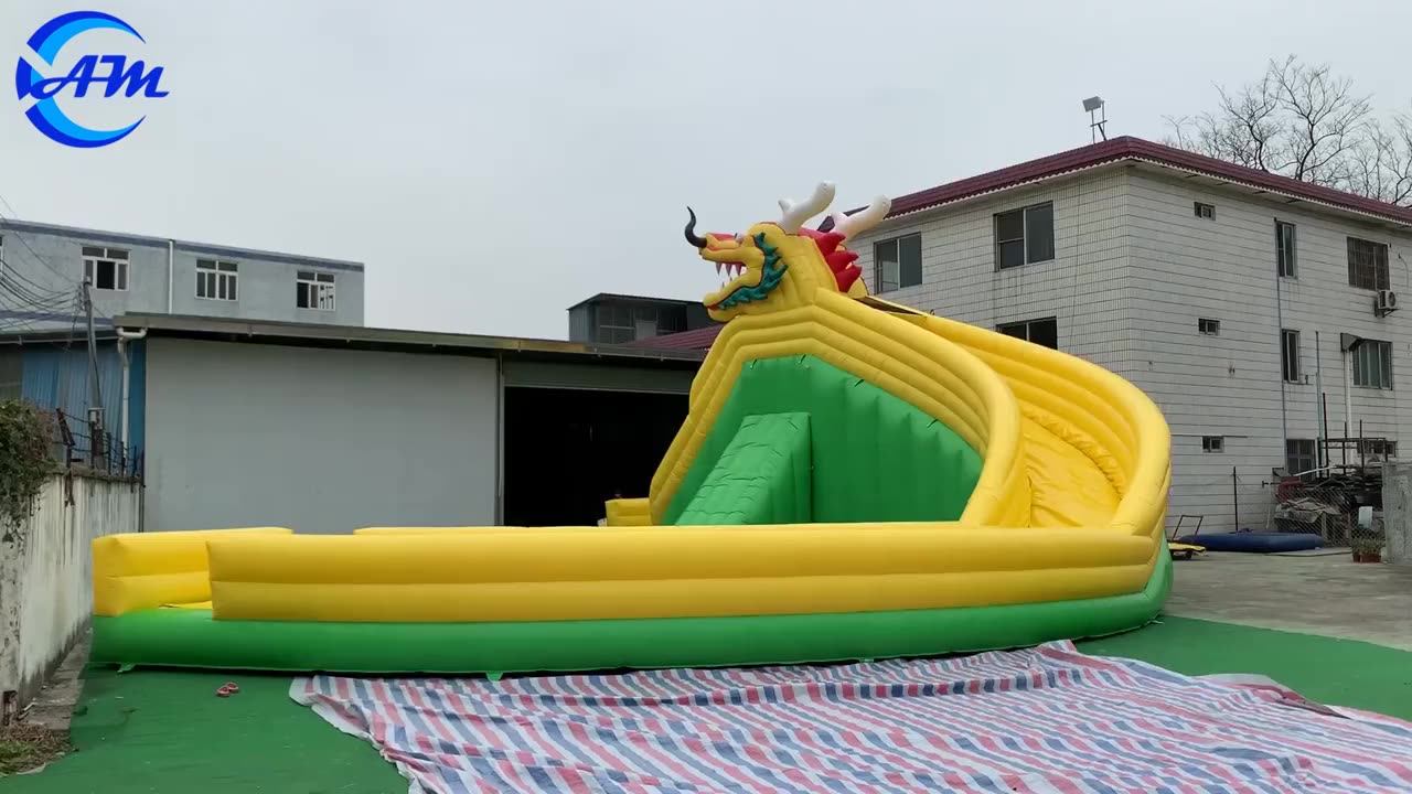 Water Amusement Park Big Desert Oasis Inflatable Water Slide For ...
