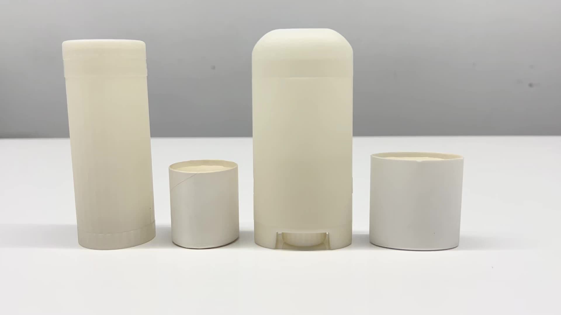 Custom Empty Oval Deodorant Stick Container Refillable Round Twist Up ...