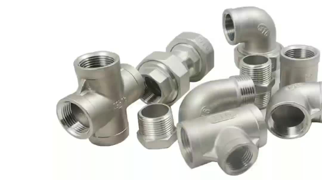 Stainless Steel Screwed Fittings 6 Inch Stainless Steel 90 Degree Elbow ...
