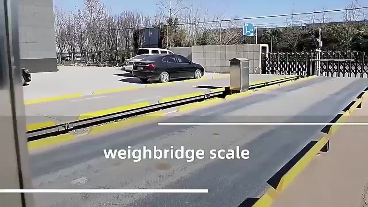 80 Ton Surface Mounted Truck Weighing Bridge High Capacity Bridge For ...