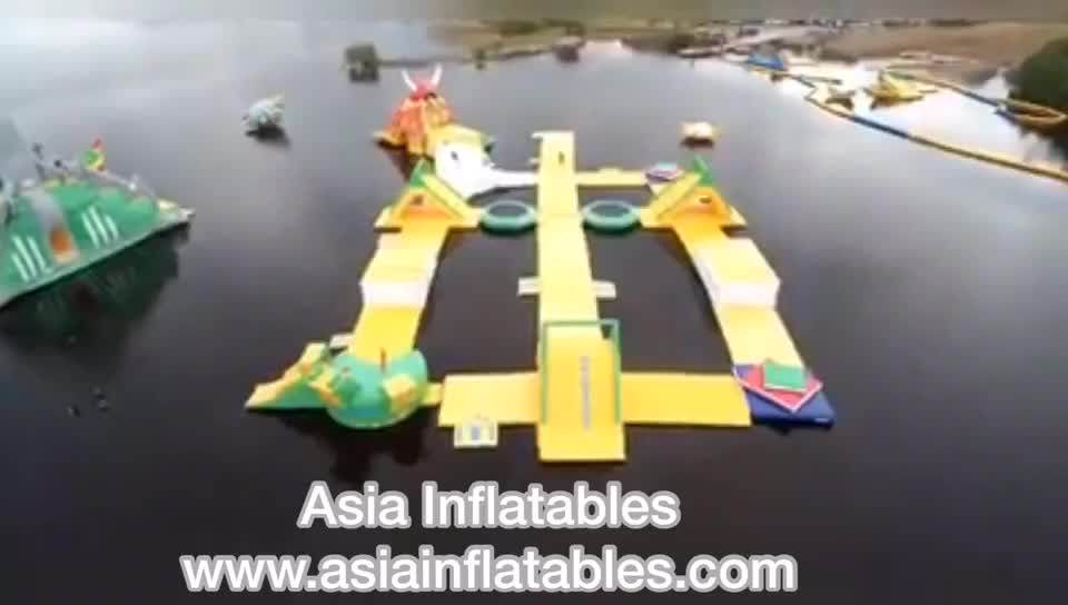 Inflatable Water Amusement Park Floating Water Aqua Park Inflatable Sea ...
