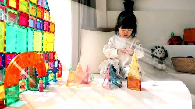 Mag-wisdom & Playmager Magnetic Construction Building Blocks Montessori ...