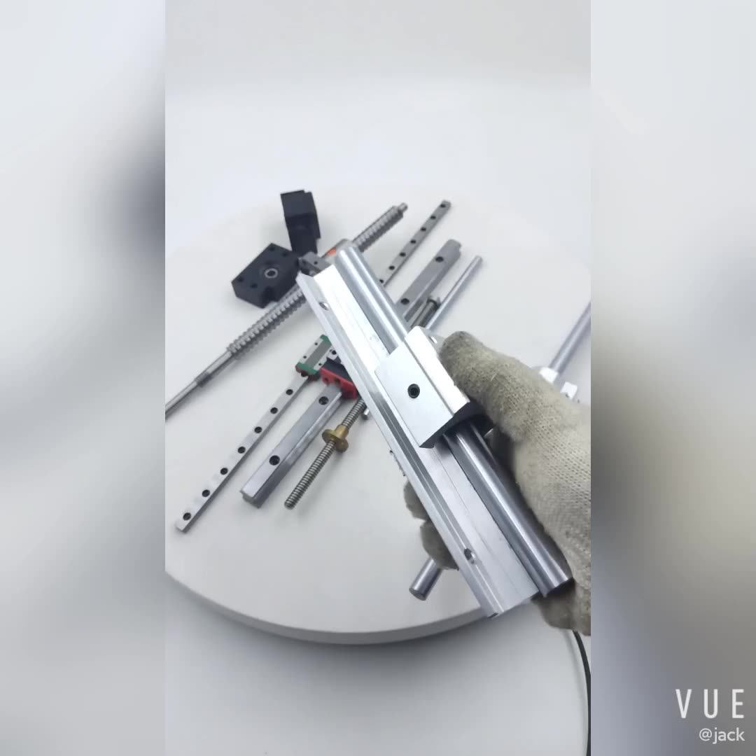 Sbr16 Graphite Self-lubricating Copper Sleeve Slider With Brass Bushing ...