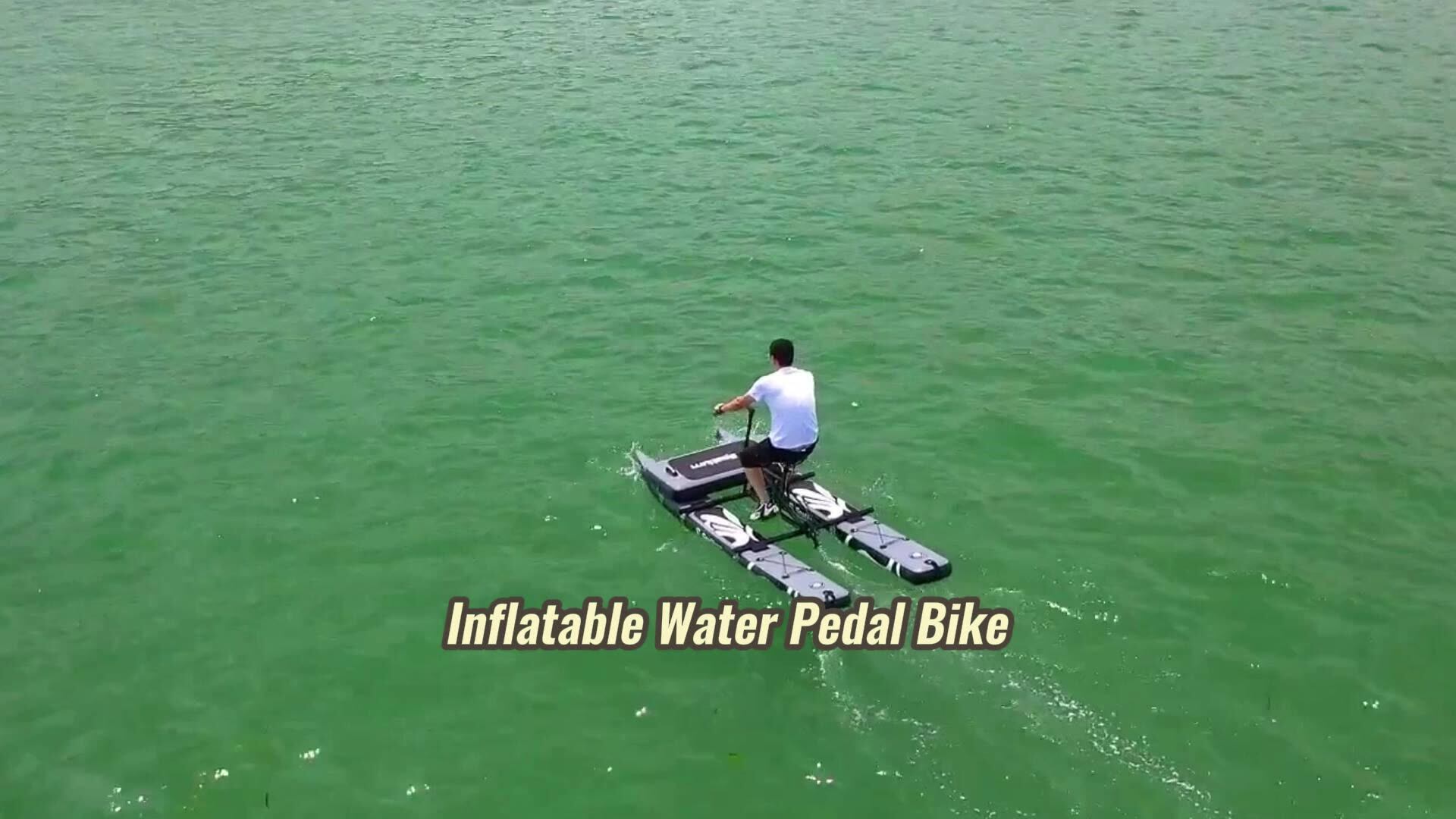 Funworldsport Inflatable Hydrofoil Water Bike Pedal Boat Double Person ...