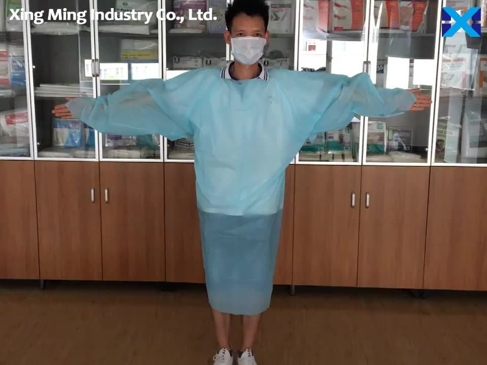 Wholesale Isolation Protective Disposable Plastic Apron With Long ...