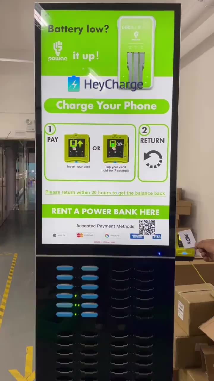 Large Power Bank Vending Machine 24 Ports Sharing Phone Charging ...