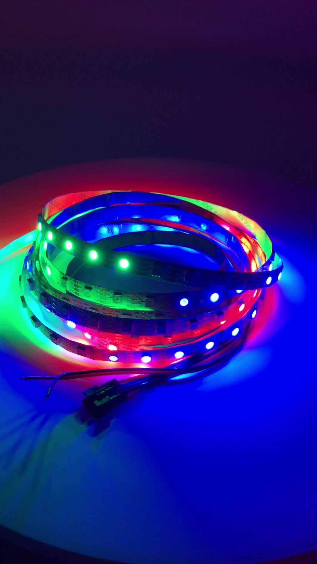 Sk9822 Addressable 5v Smd 5050 Rgb Epistar Chip Flexible Led Strip ...