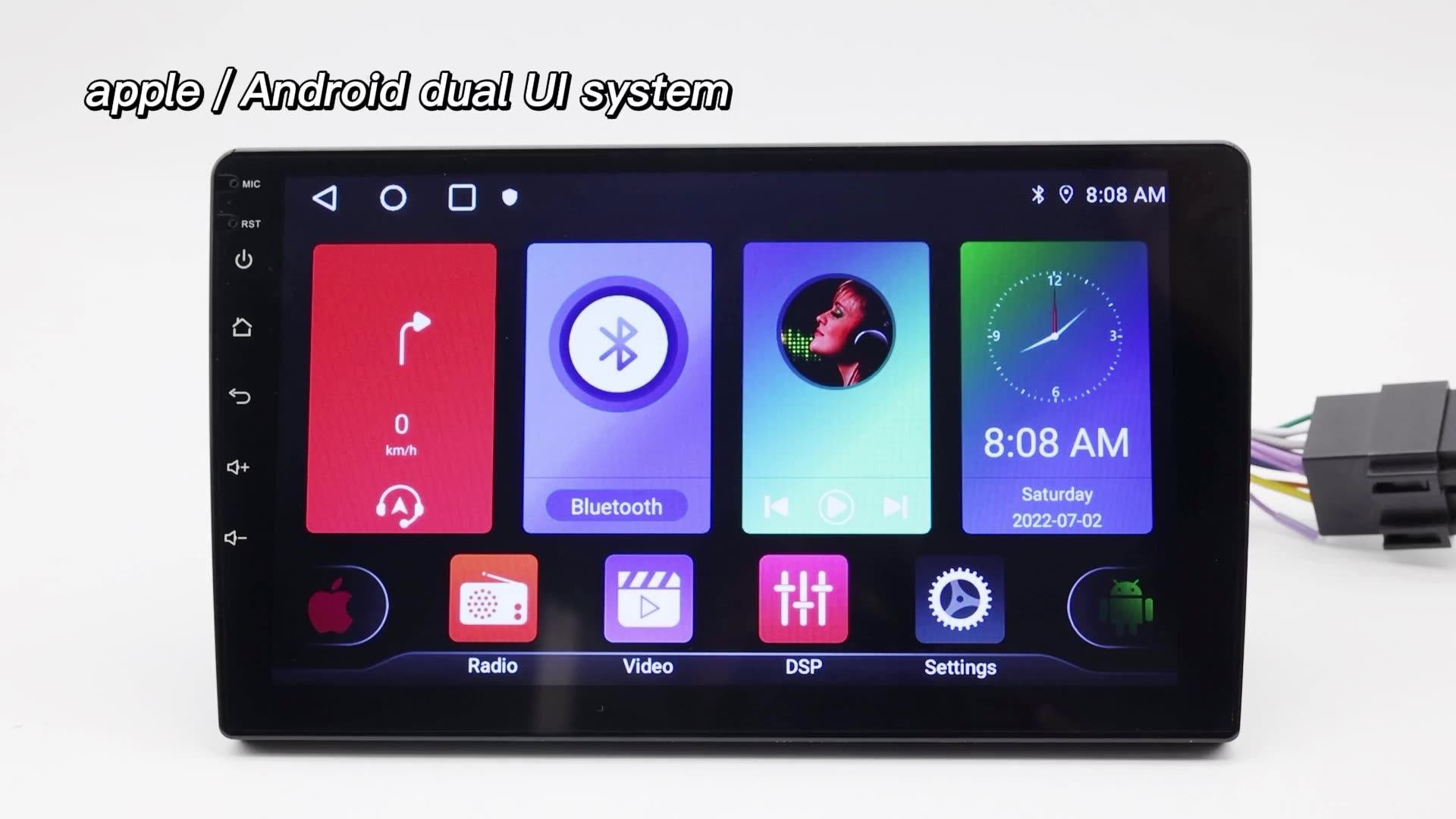 Sale 1280*720 Dsp Gps Frame Autoradio 9 10 Inch Android Car Radio 2 Din ...