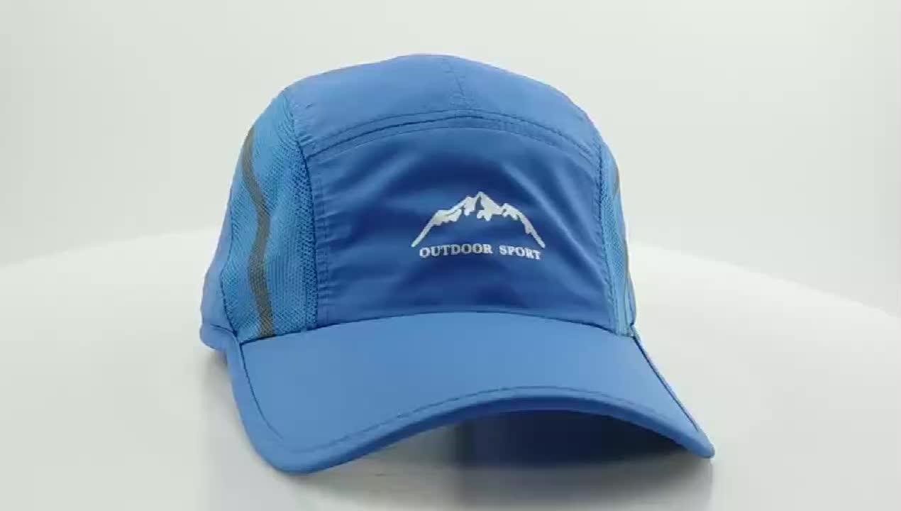 High Quality Custom Sports Cap Dry Fit Running Hat Black Micro Fibre ...