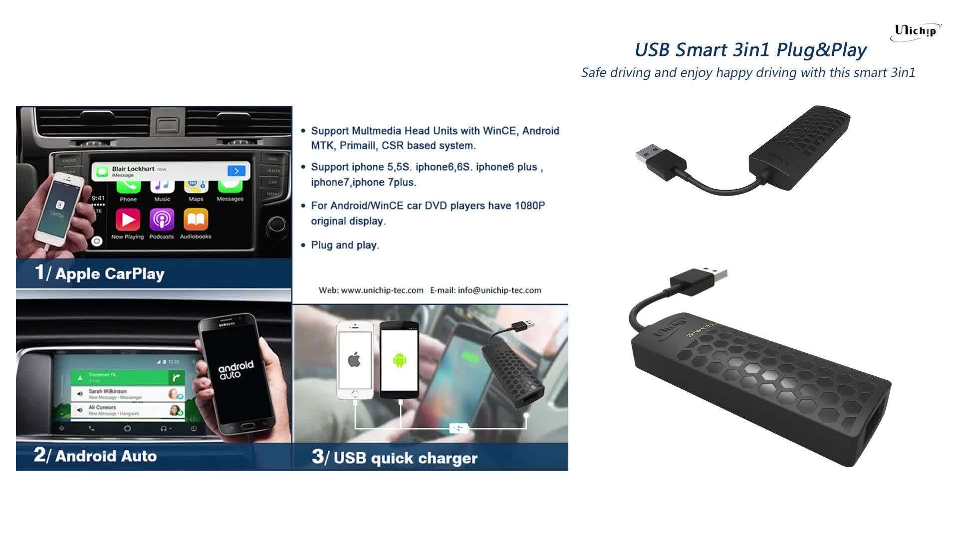 New Airplay Usb Stick And Car Gps Navigation Unichip Carplay For All ...