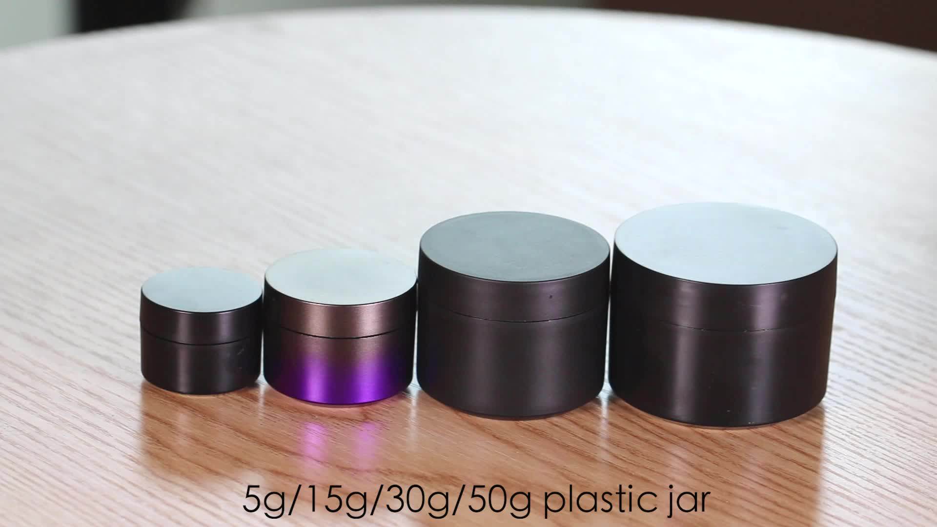 30g Pp Matte Black Cosmetic Jar Professional Nail Uv Gel Container ...