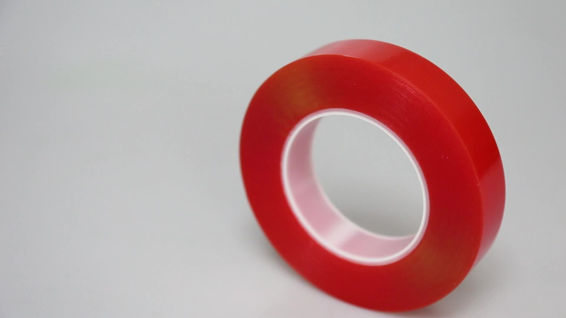 Transparent Double Sided Red Tape Acrylic Tape (red Pet Double-sided ...