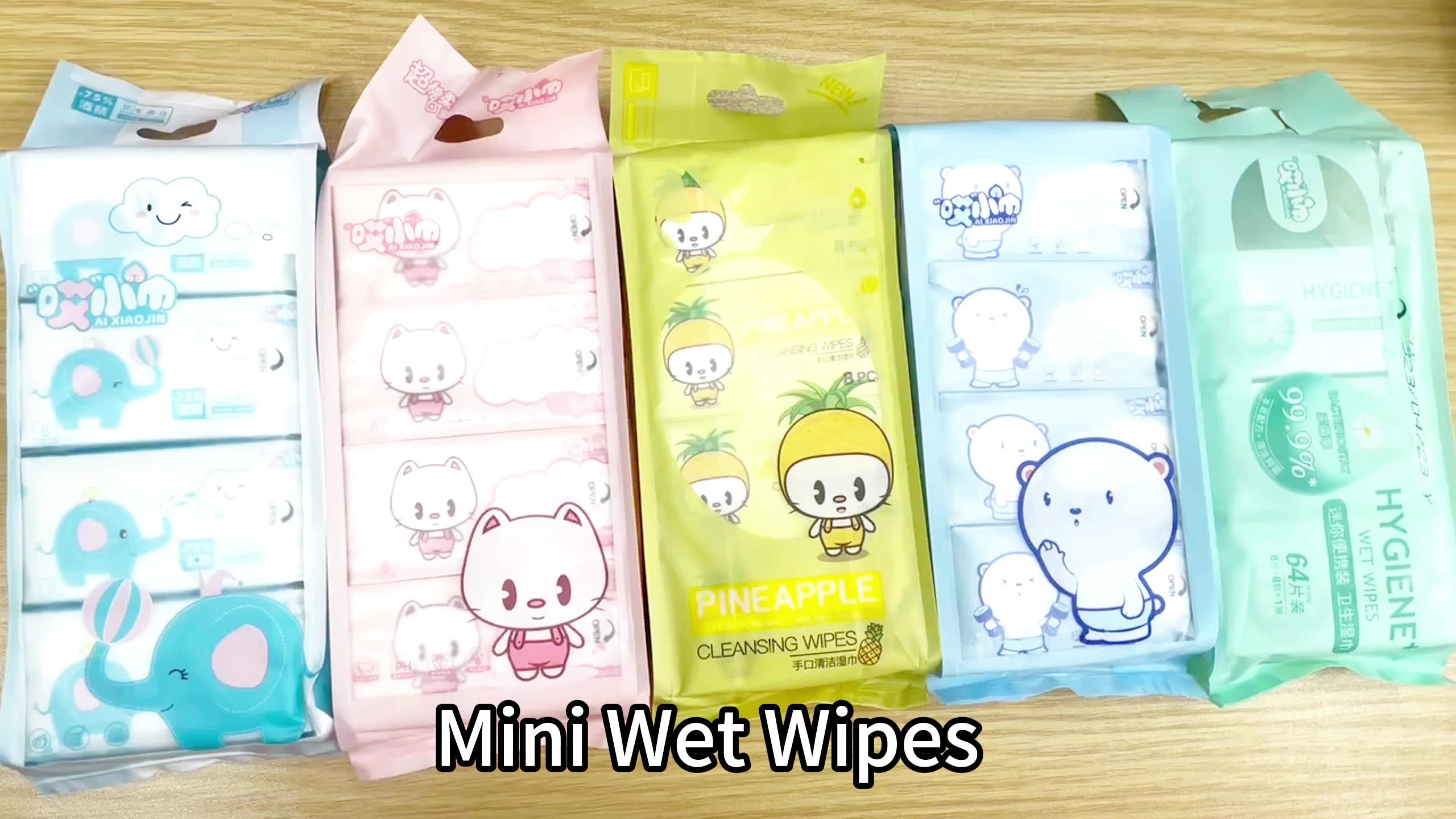 New Product Small Packed 64pcs Mini Package Wipes Non Woven Cleaning ...