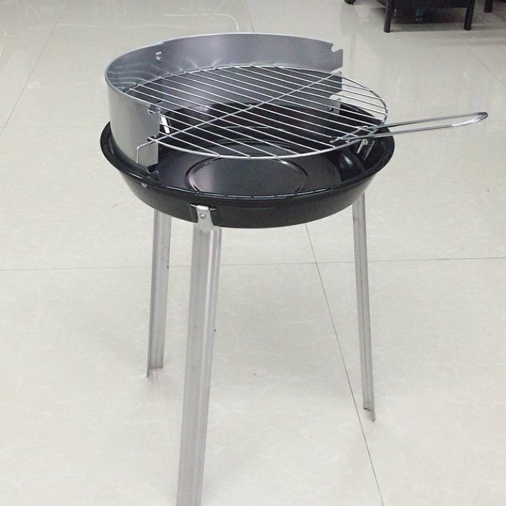 Portable Round Picnic Barbecue Charcoal Grill - Buy Barbecue Grill ...