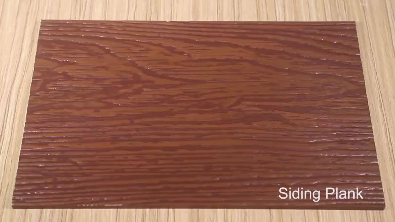 Fire Resistant Wood Grain Fiber Cement Lap Siding Wall Decoration ...