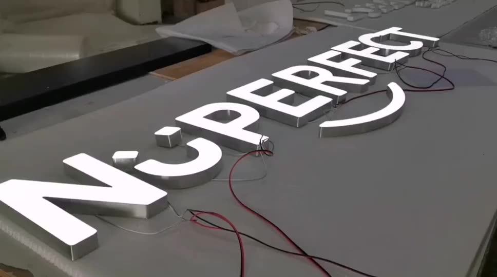 Storefront Sign Frontlit Acrylic Mini Luminous Letters Freestanding ...