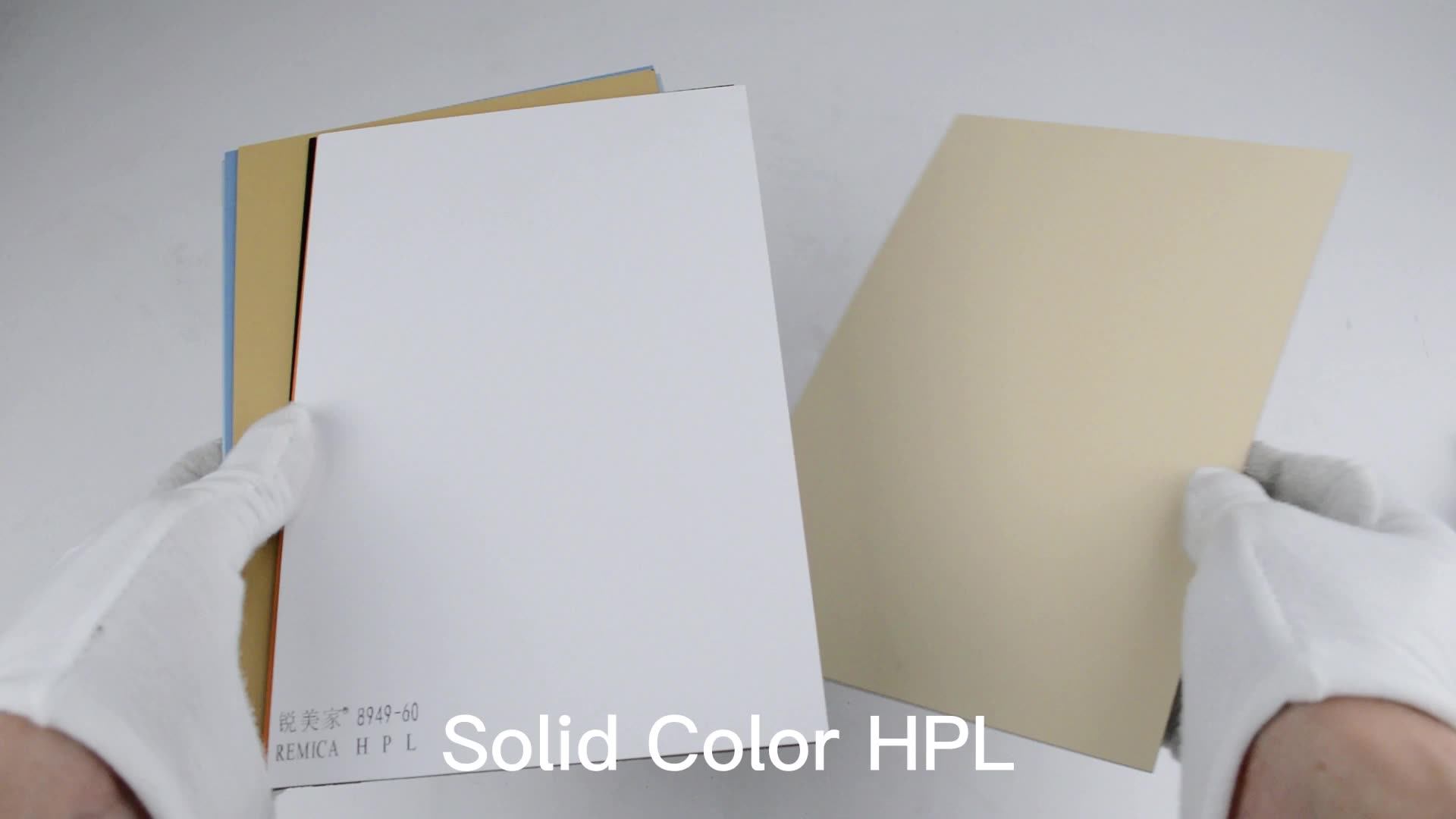 White Solid Color Hpl Decorative Materials Hpl 0.6mm Hpl Laminate Sheet ...