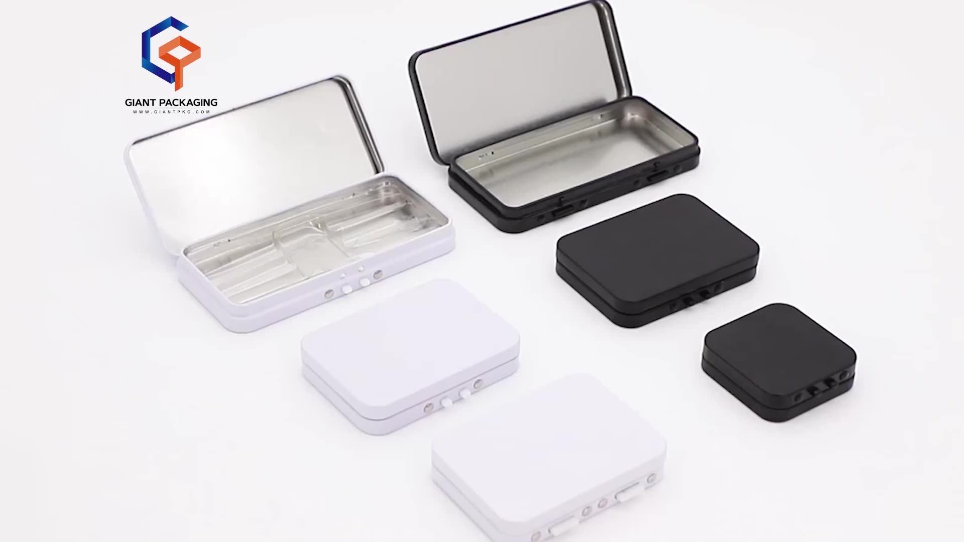 Custom Embossed Debossed Logo Child Proof Tin Can Recyclable Child ...