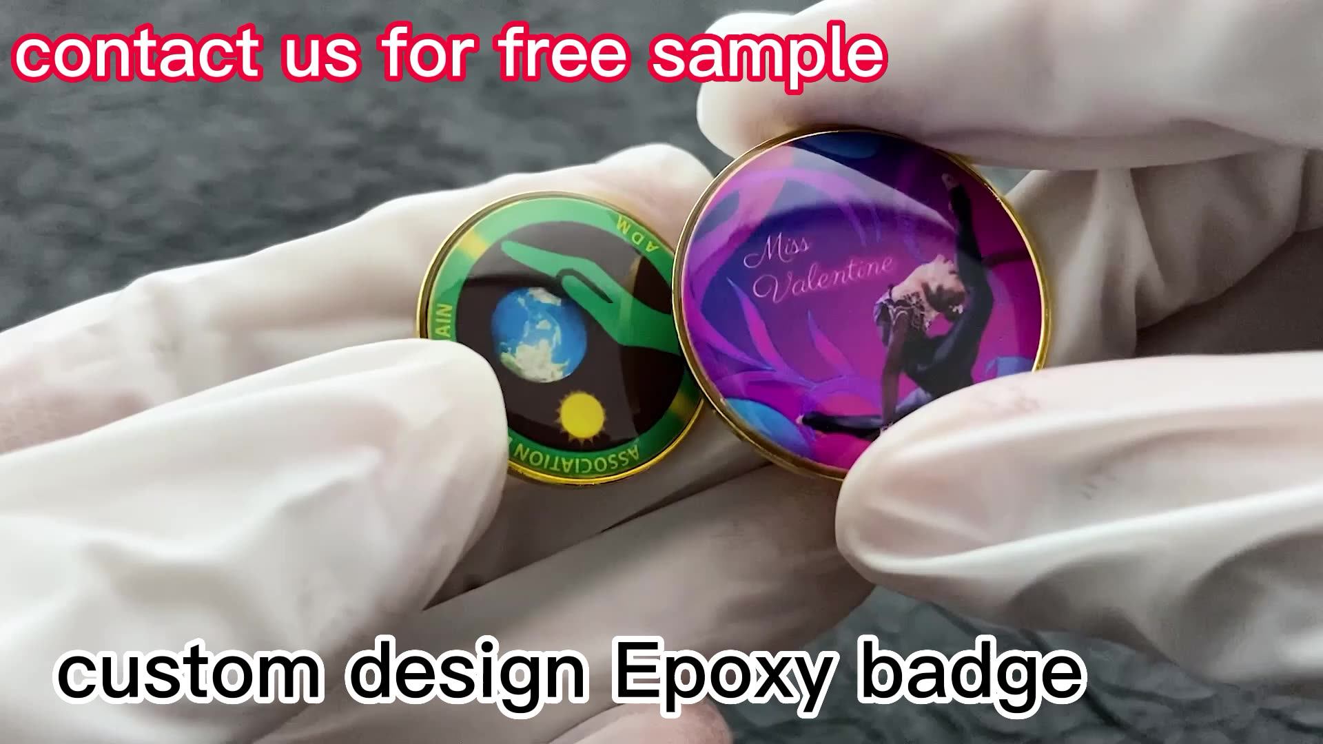 Souvenir Dance Sport Epoxy Badges Metal Cap Hat Collar Badges Lapel Pin ...