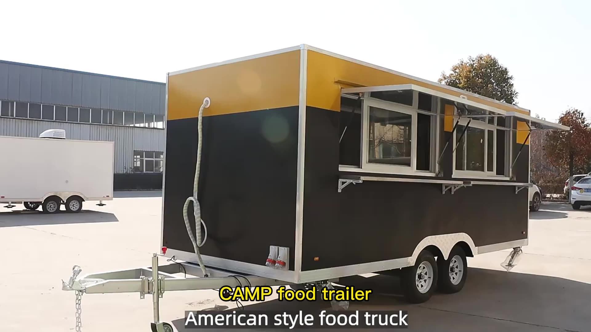 Camp Concession Trailer Fast Food Truck Mobile Food Kitchen Customized ...
