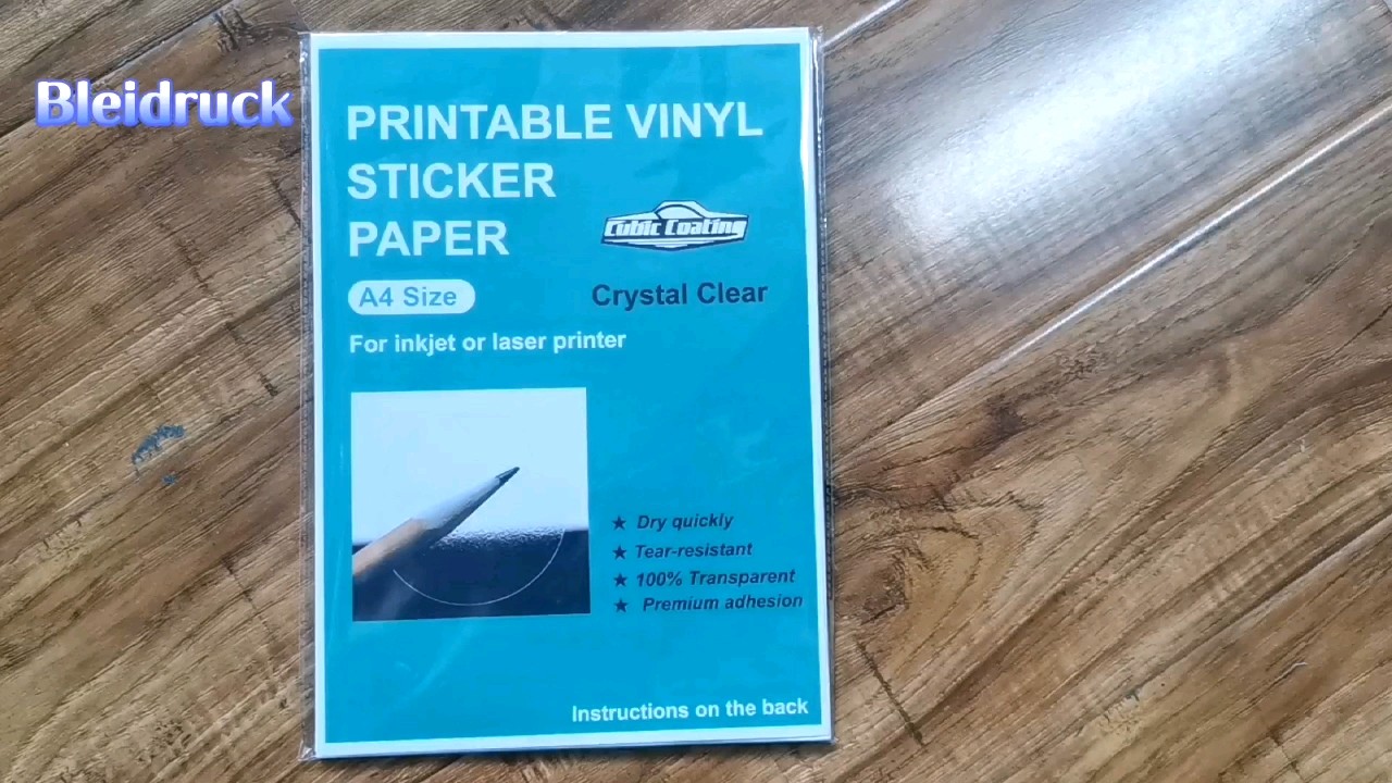 Reusable Blank Inkjet Sticker Paper Clear Matt Glossy White Waterproof ...