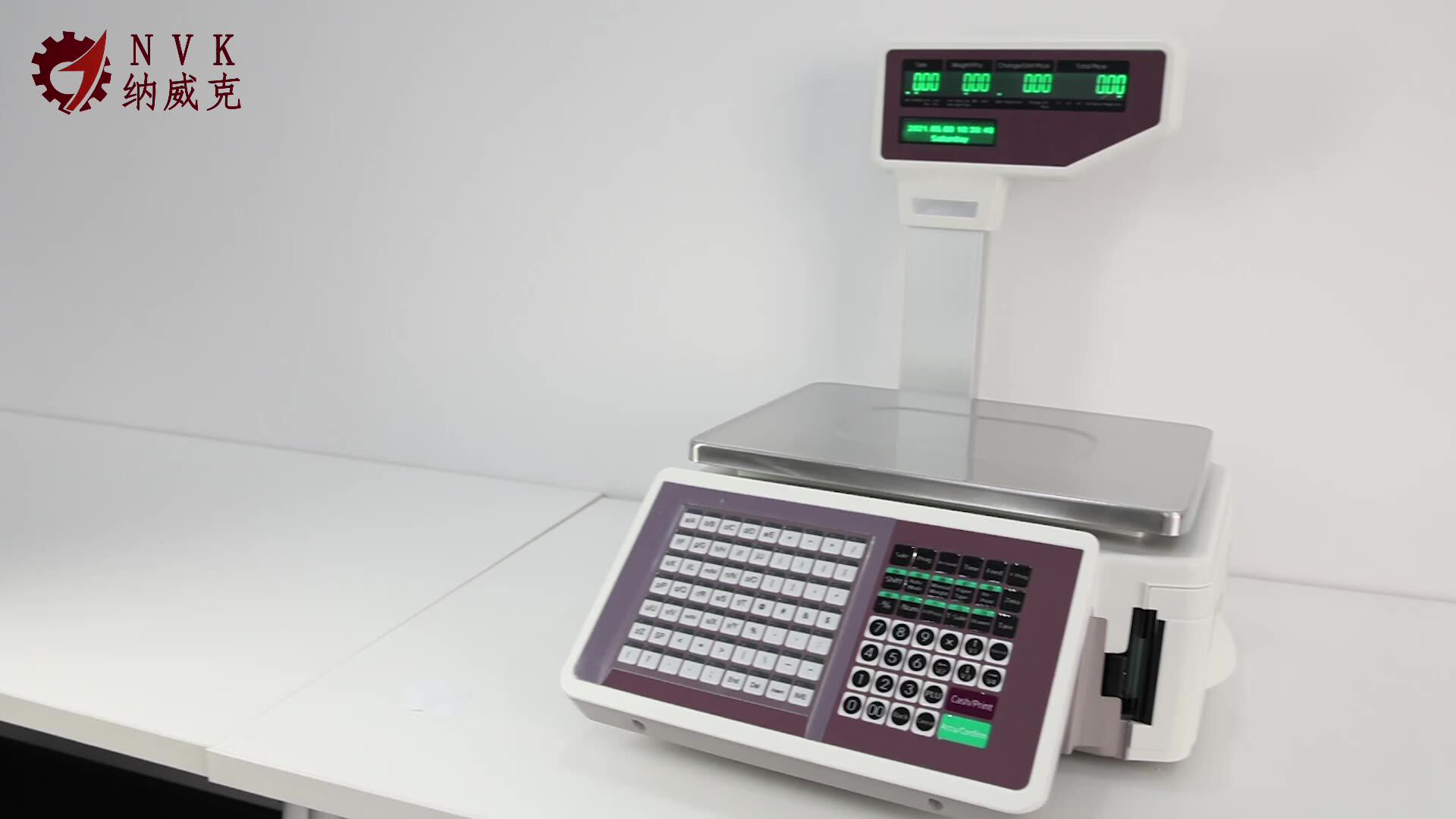 Barcode Label Weighing Scale With Printer 30kg Tm-a Scale Electronic ...