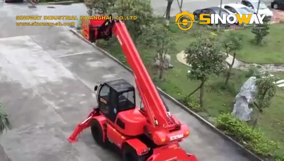 Good Performance 4 Ton Rotating Telehandler 15m Height Rotary ...
