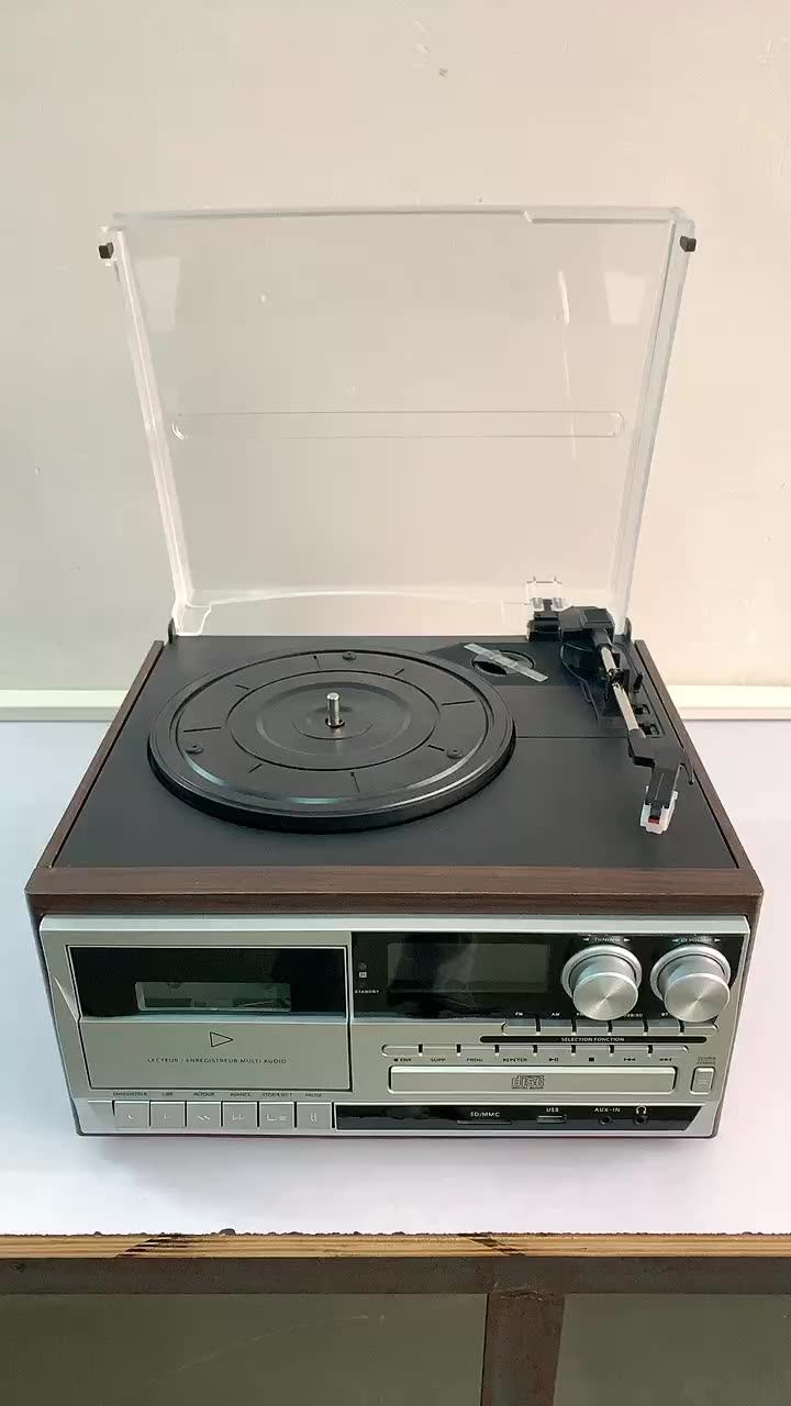 3 Speed Turntable Player Multi Function With Am Fm Radio Cassette - Buy ...