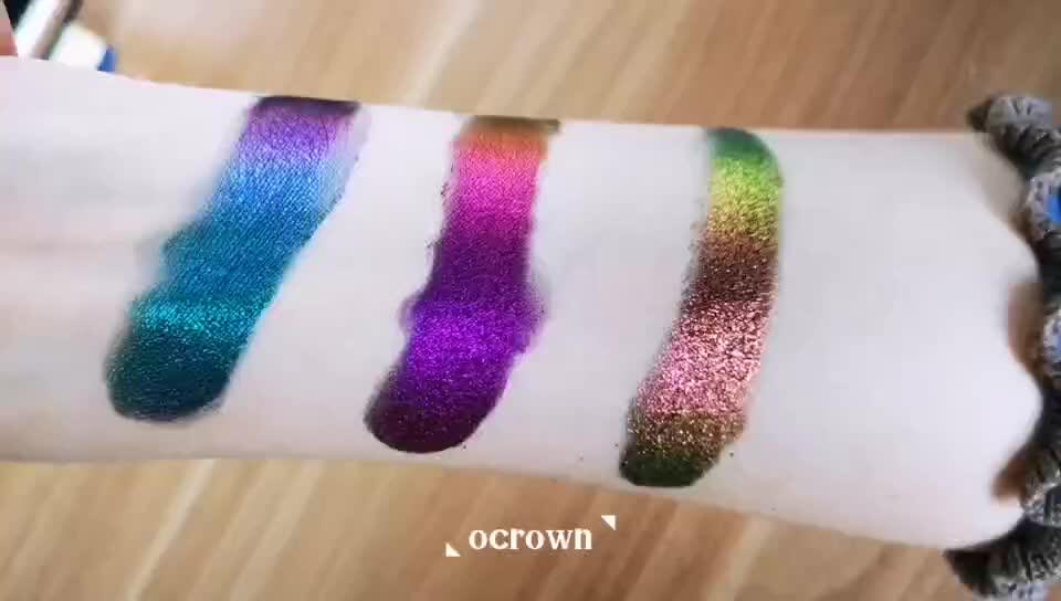 Ocrown Color Shifting Multi Chrome Pigment Chameleon Eyeshadow Mica ...