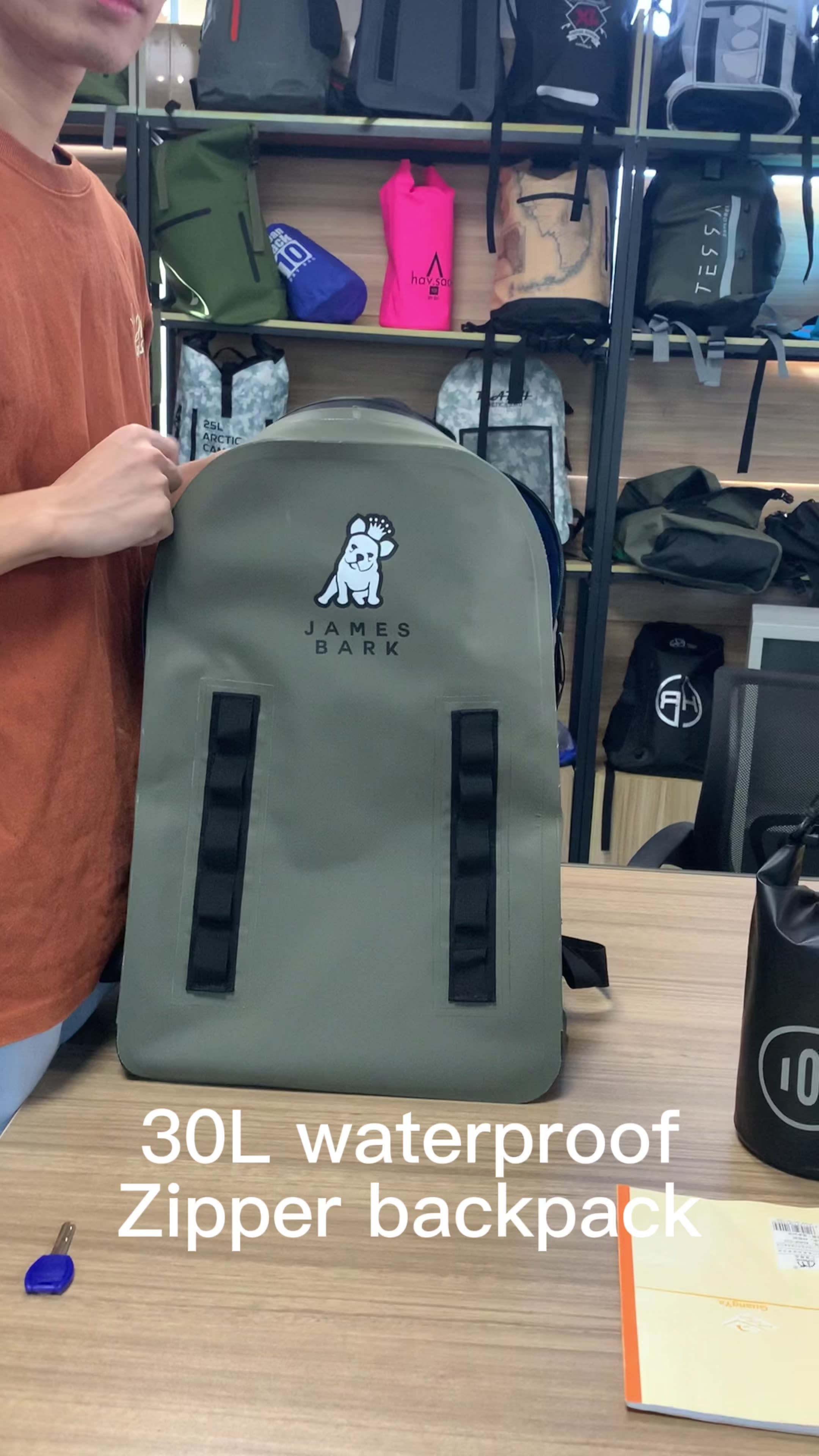 Yatu Factory Sales 500d Pvc 30l Airtight Zipper Waterproof Submersible ...