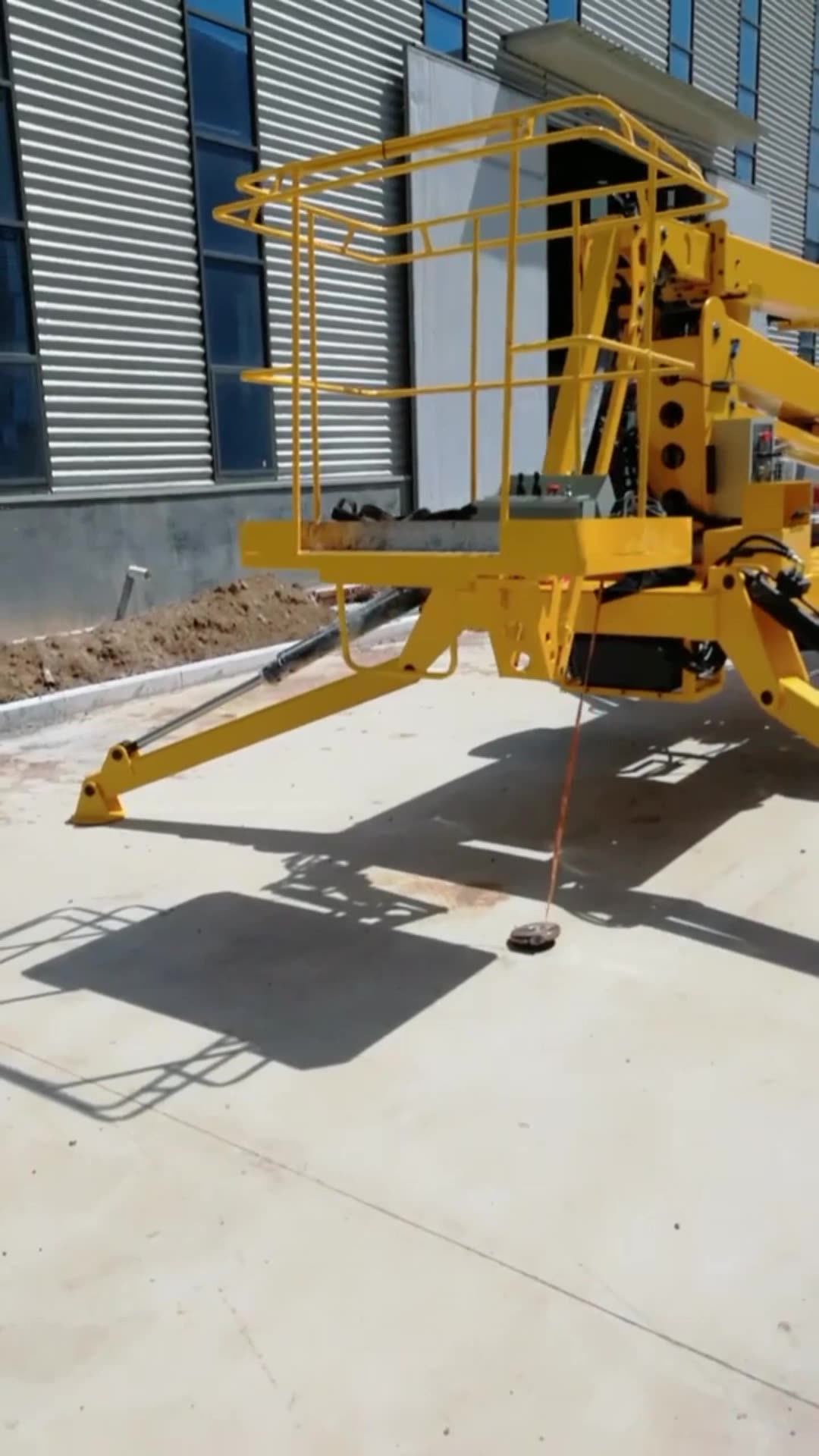 Mounted Aerial Working Boom Trailer Mounted Boom Man Lift 8m Portable ...