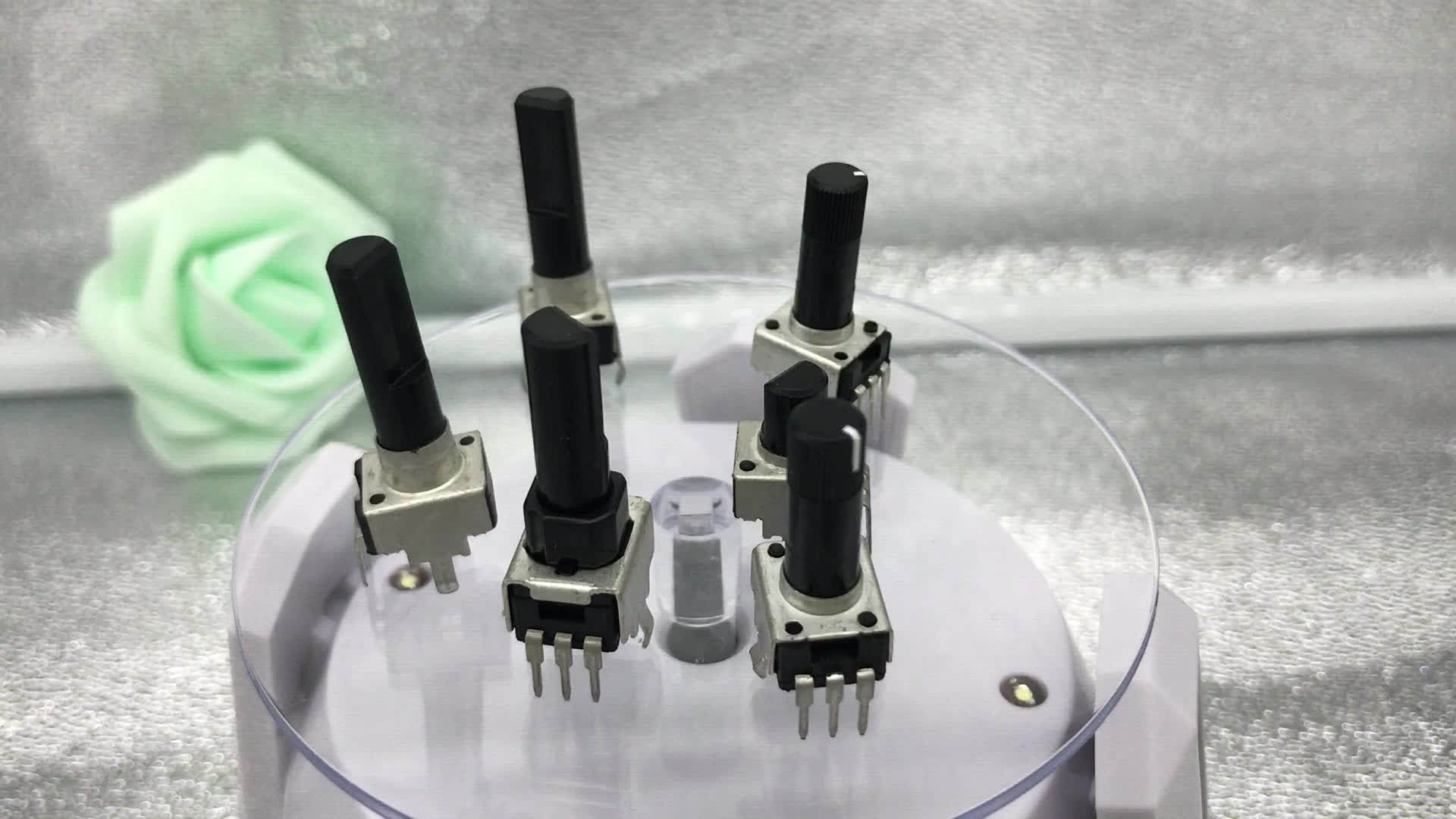 9mm 500k Ohm Vertical Rotary Potentiometer With Insulated Long Shaft ...