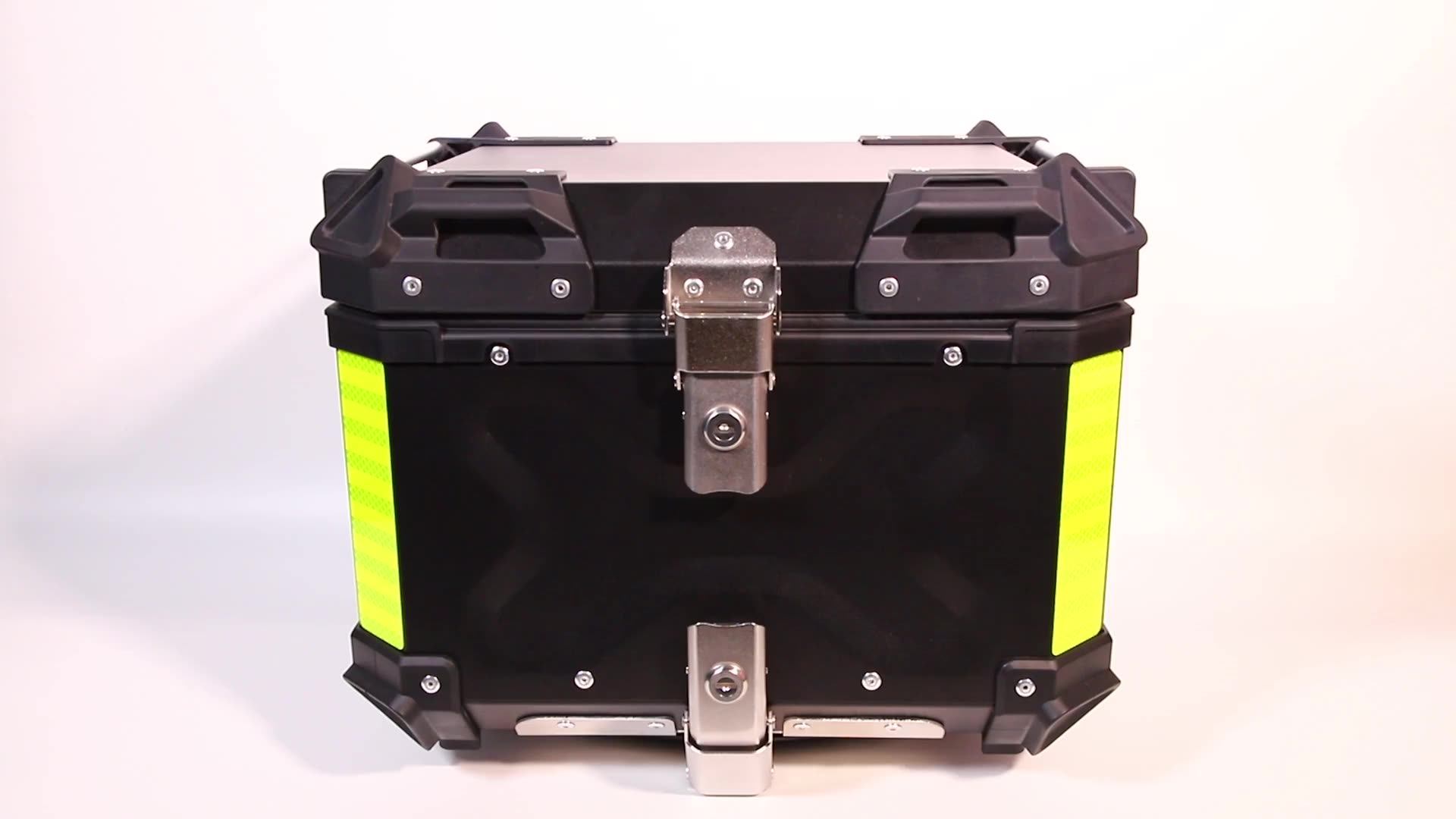 55l Motorcycle Tail Box Aluminum Storage Luggage Rear Delivery Case ...