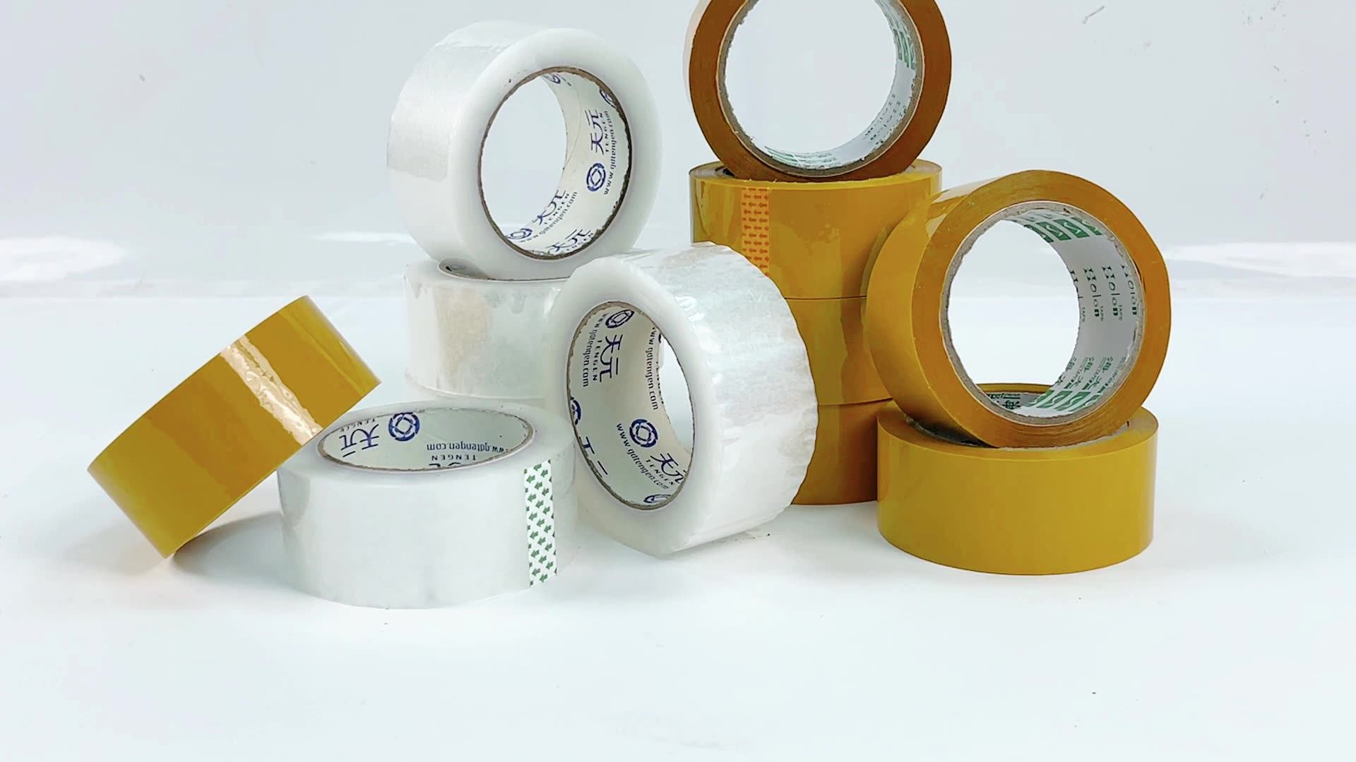 Custom Printed Clear Plastic Wrap Tapes With Logo Shipping Packaging ...