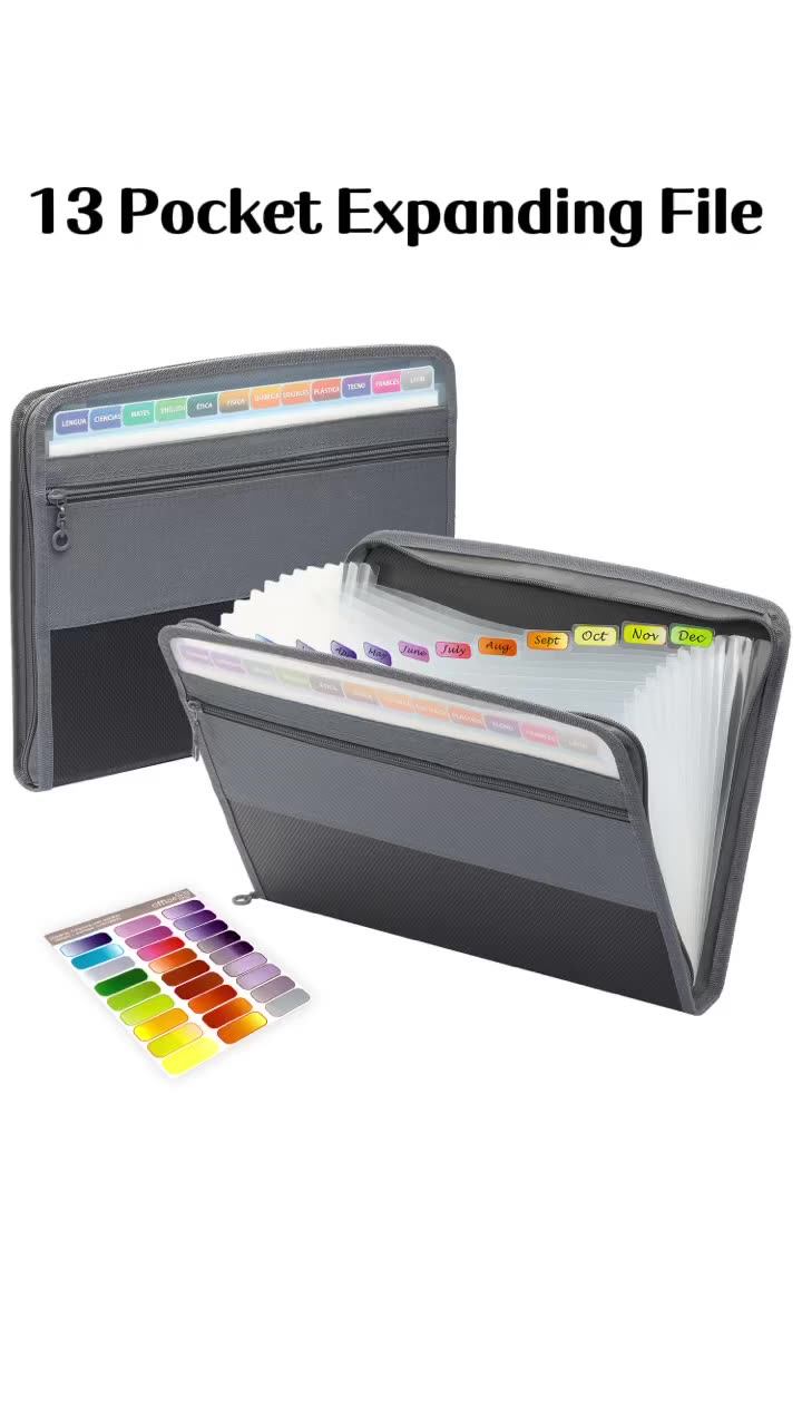 Expanding File Folder Accordion Folder With Zipper,Acordian File Keeper ...