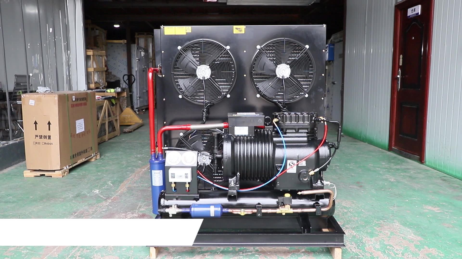 Refrigeration Semi-hermetic Compressor Condensing Unit Low Temperature ...