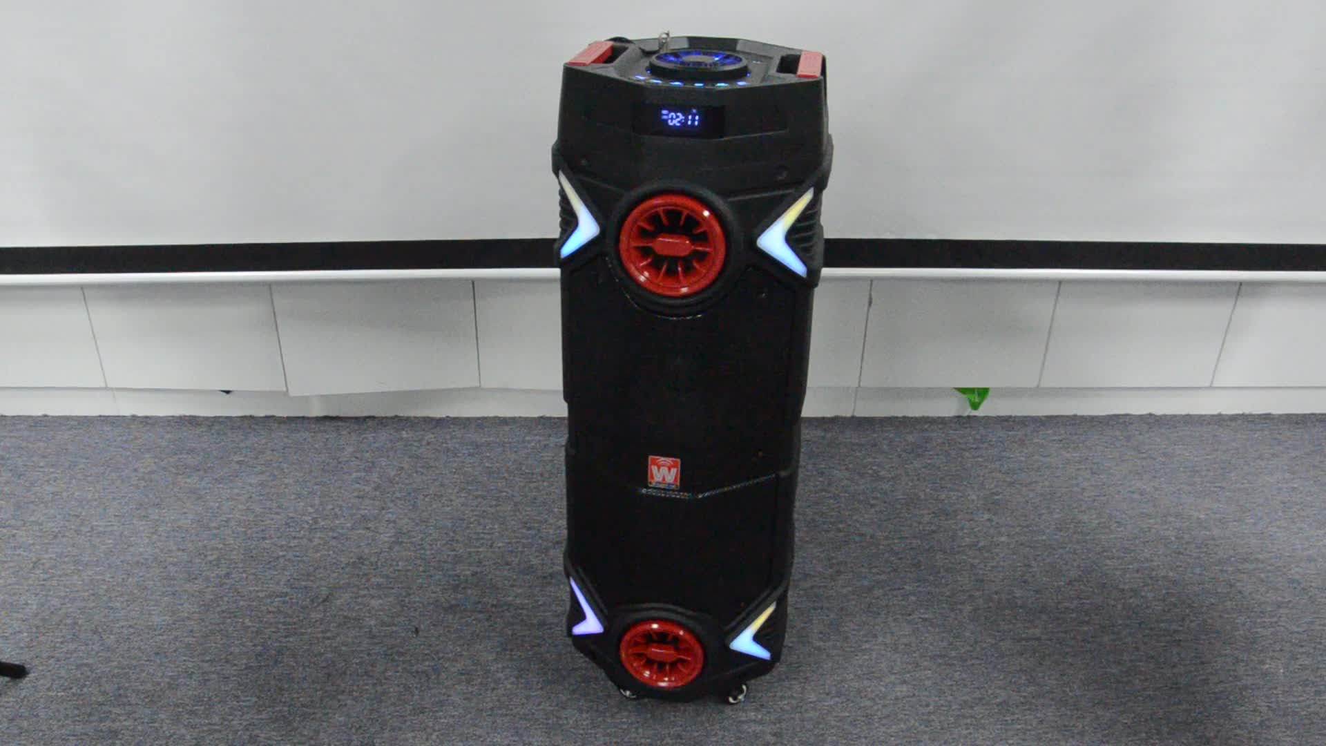 Portable Dual 8 Inch Dj Trolley Party Speakers Home Theater Systems ...