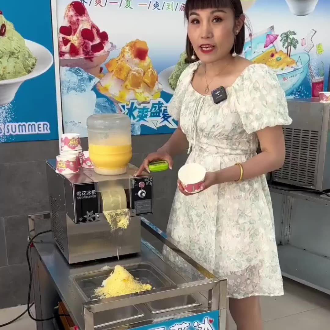 Korean Flake Snow Ice Shaver Machine Snow Flake Ice Bingsu Machine New ...
