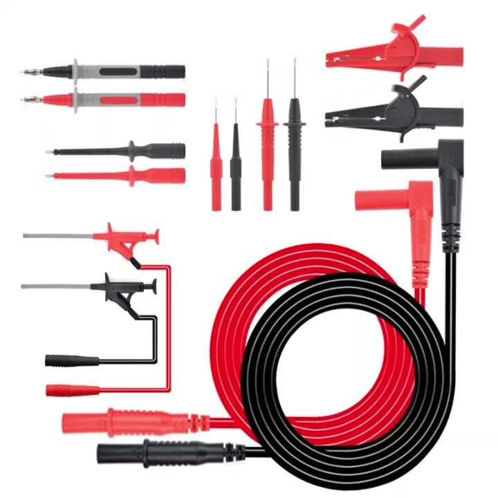 Multimeter Sharpest Test Probes Extended Range Plunger Mini-hooks Power ...