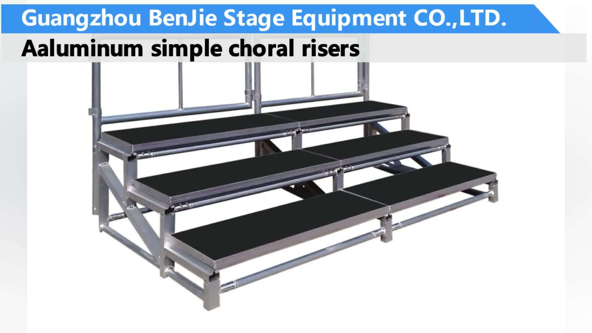 Plywood Frame Aluminum Choir Risers Choral Stage Wooden Chorus Stage ...