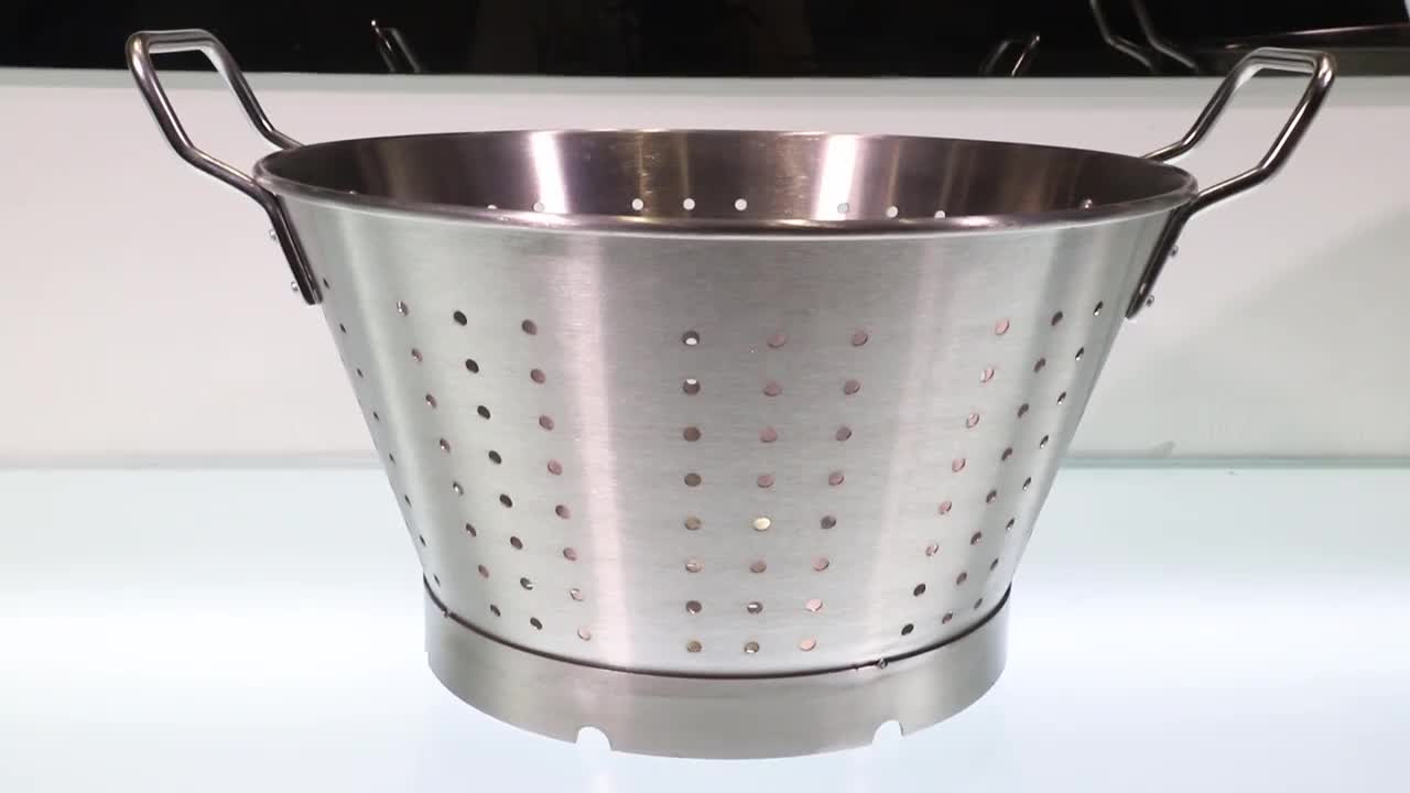 Commercial Fruit Vegetable Heavy Duty Colander Stainless Steel Strainer