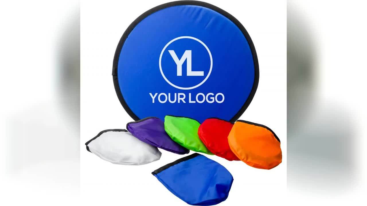 Promotional Portable Fan 190t Polyester Foldable Flying Disc - Buy ...