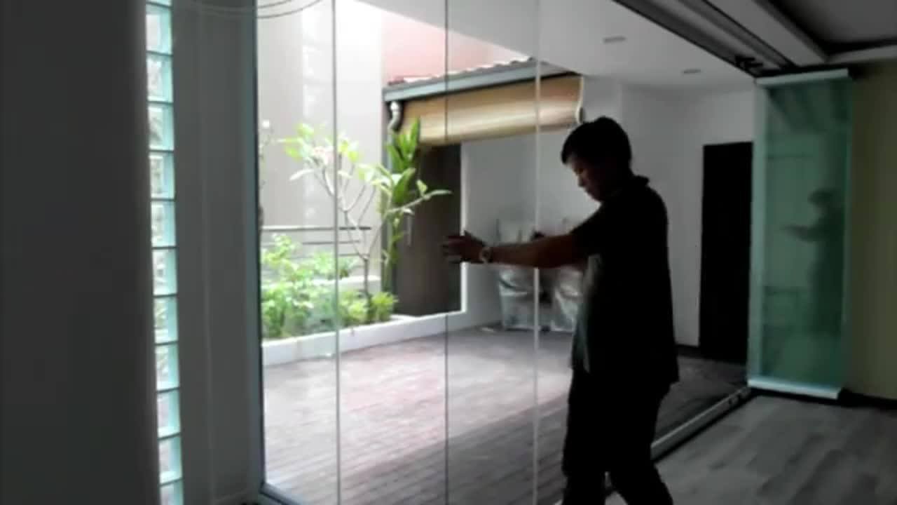 Large Sliding Balcony Glass Curtain Entry Doors System With New ...