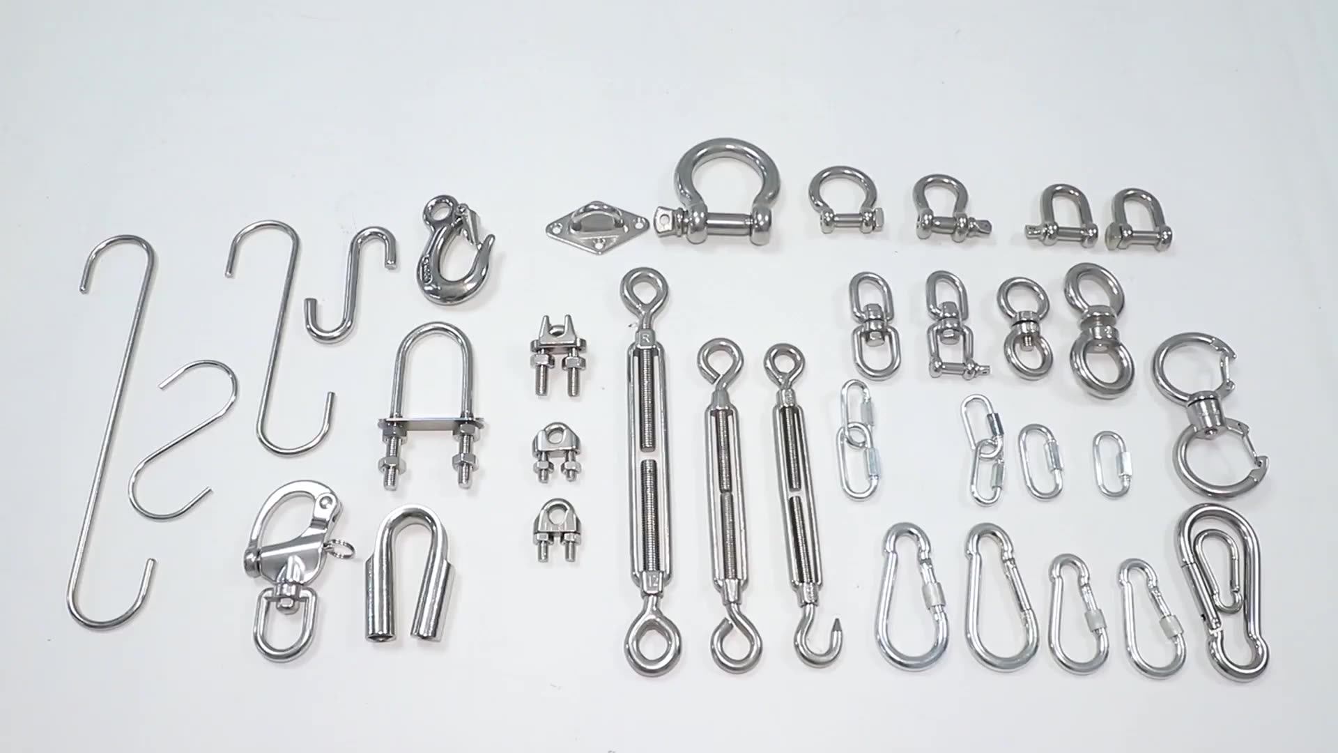 D Shackle Bow Shackle Rigging Shackle 304/316 Stainless Steel Sliver ...