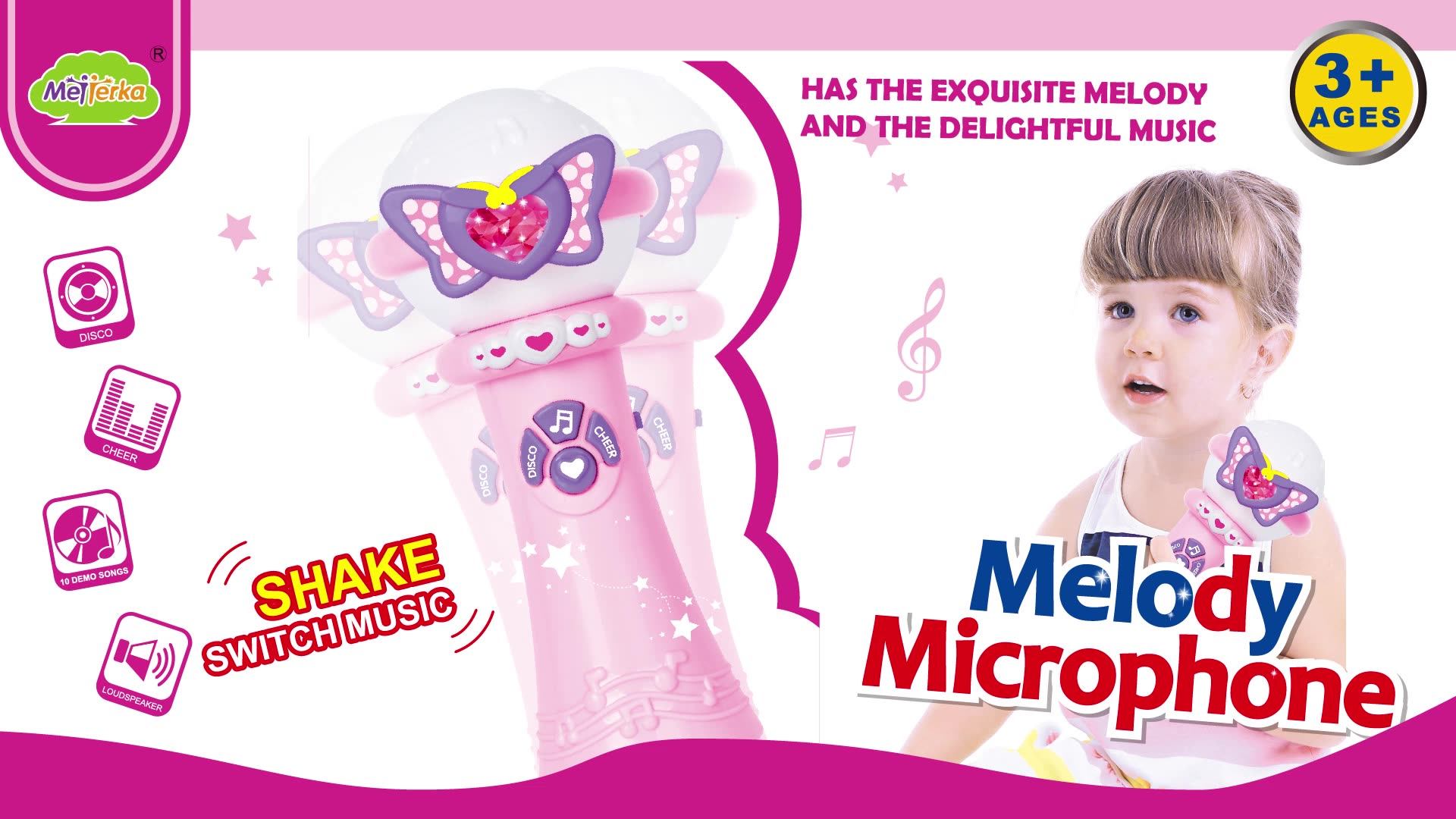 Df Battery Operated Melody Microphone Toys With Mp3 Karaoke Educational ...