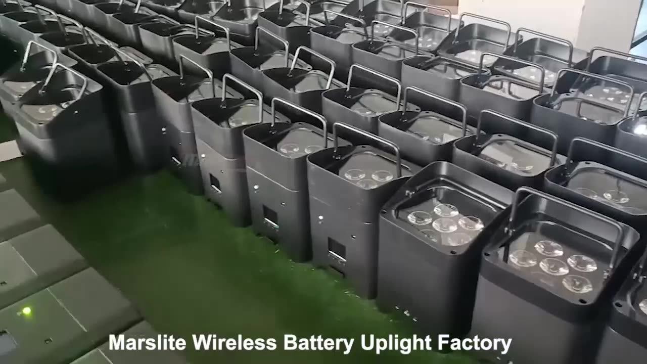 Uplights Battery Wireless 6x18w Rgbwa Uv Par Dmx Battery Uplighter Dj ...