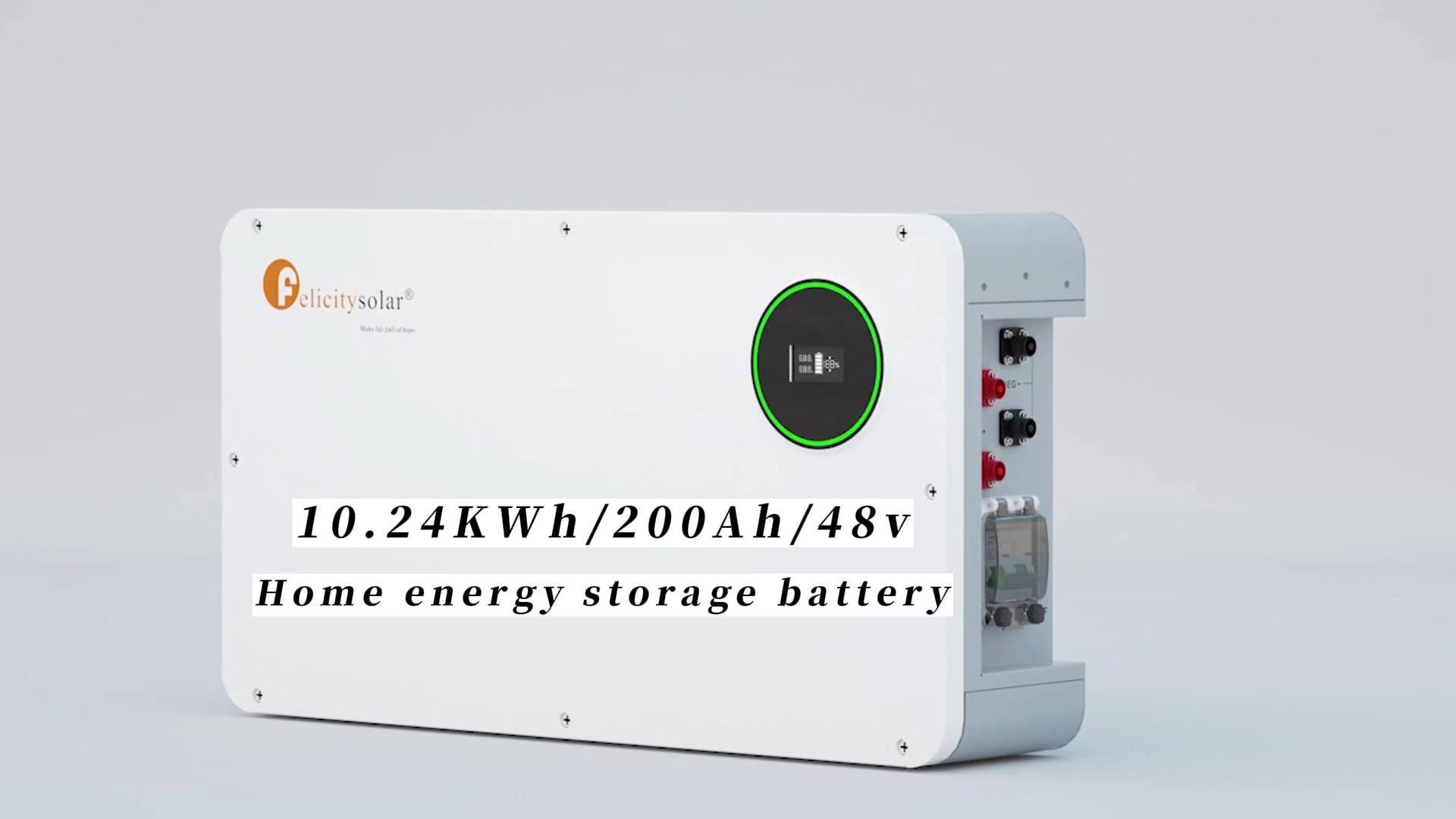 Felicity 51.2v 5kw Lithium Ion Batteries Cheap Solar System Lifepo4 48v ...