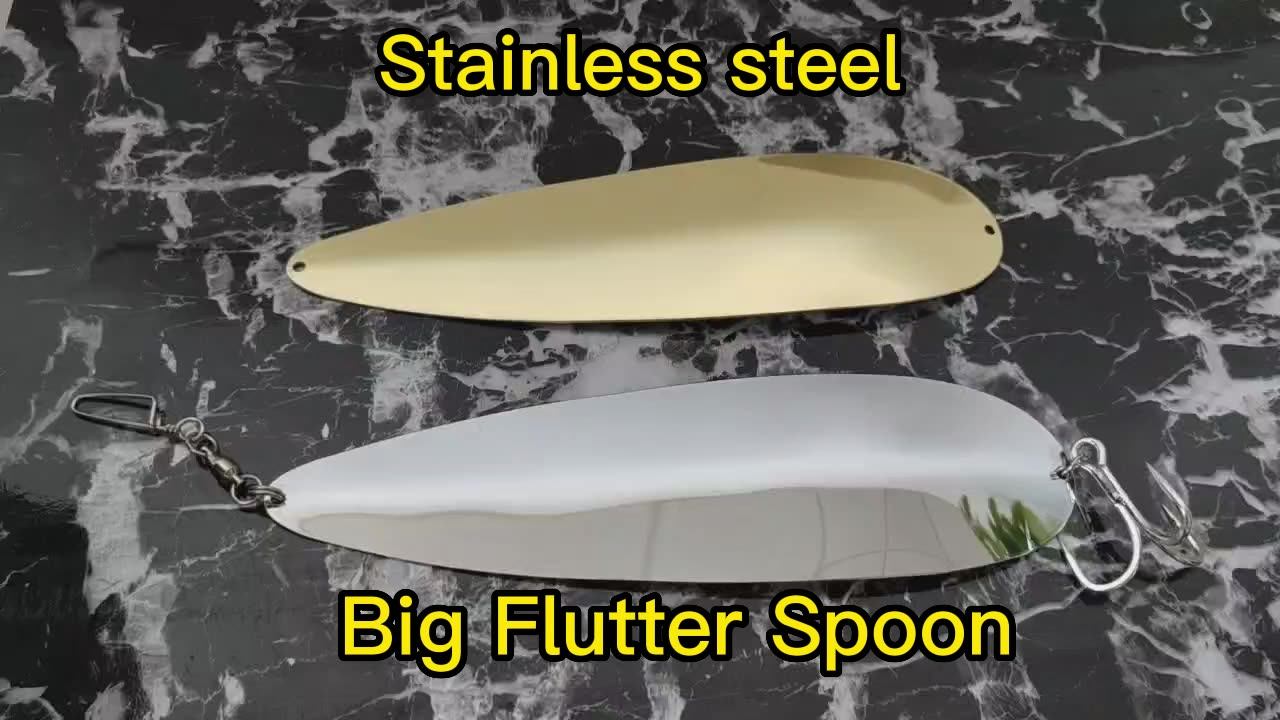 Mister Lure Spoon 7" 8" 9" 10" 11" Chrome Large Spoon Wobbler Trolling ...