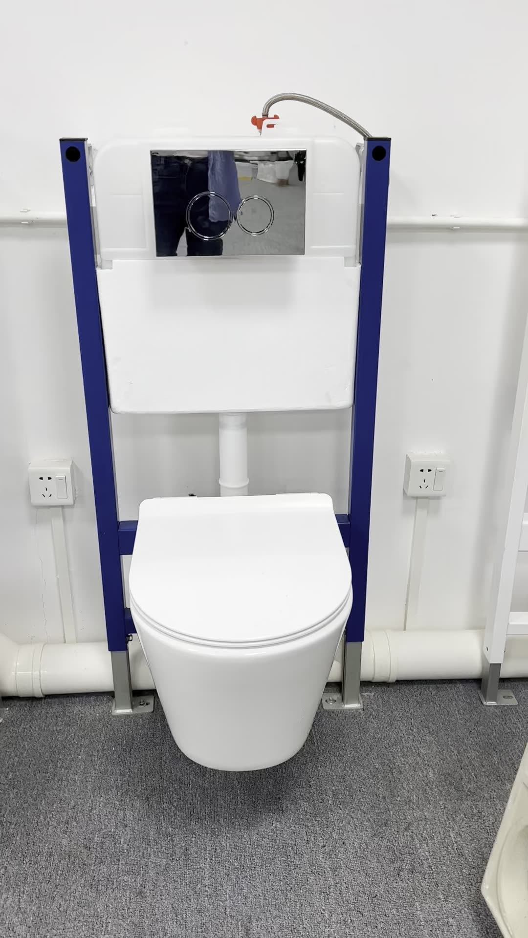 Most Popular Brick Wall Hung Toilet Installation System Concealed ...