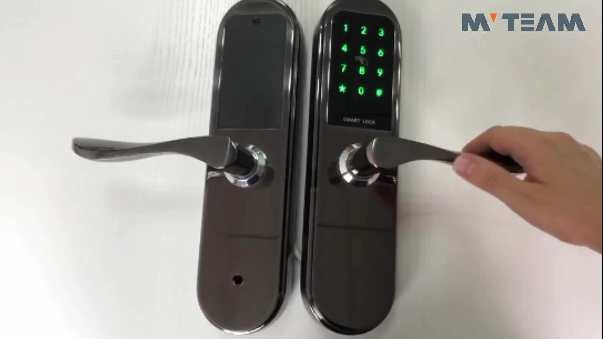 Delicate Electronic Swipe Key Card Door Lock Biometric Aluminium ...